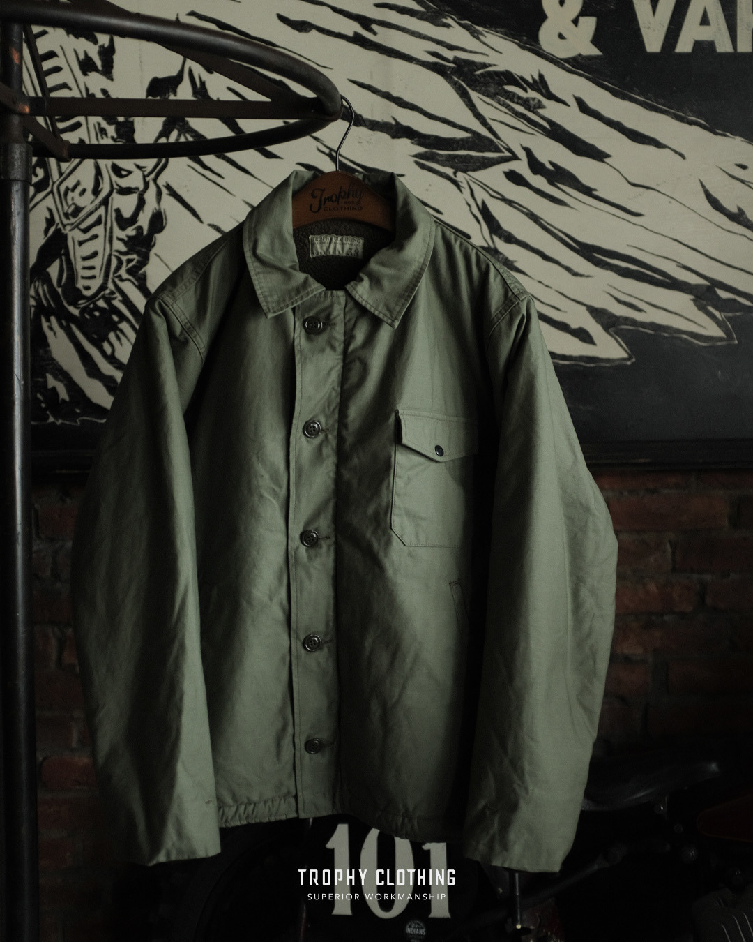 TROPHY CLOTHING x CANVAS / 15th Anniversary A-2 TR.mfg. Jacket: TROPHY ...